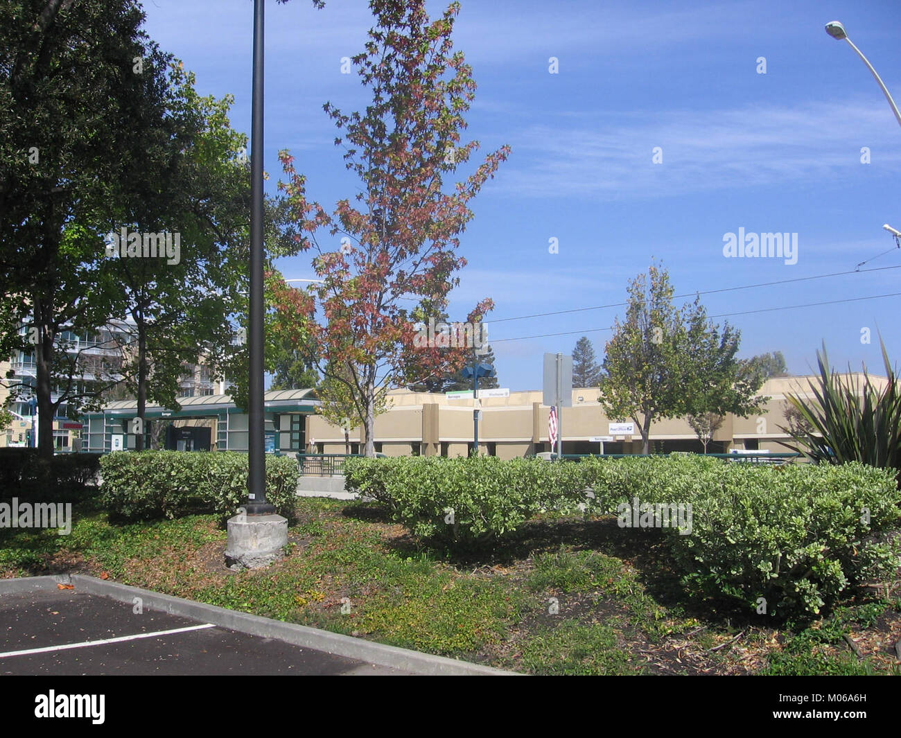 This photograph captures the Borregas VTA station, highlighting its ...