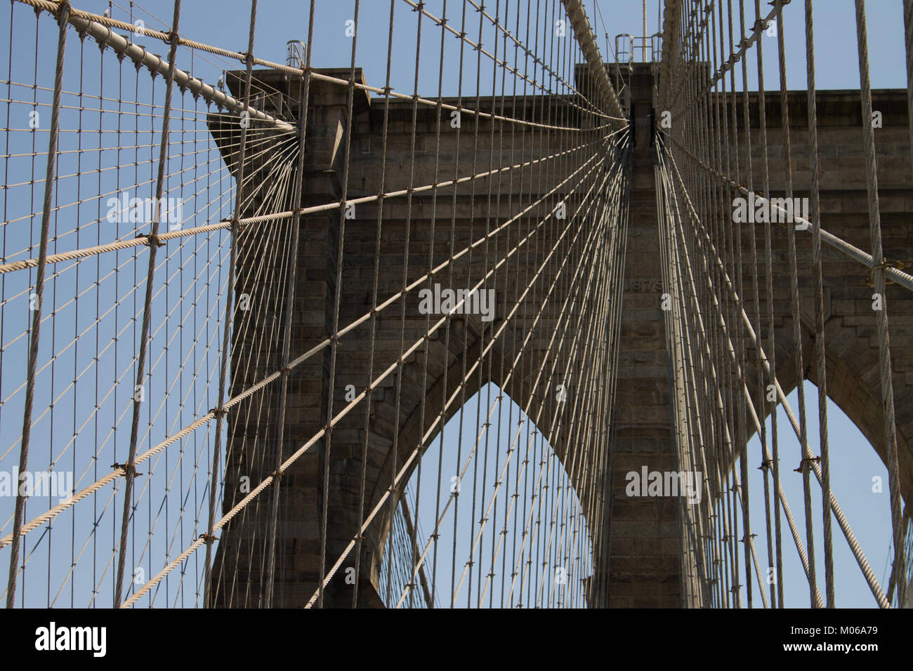 The Brooklyn Bridge cables, an essential element of the bridgeâ€™s ...