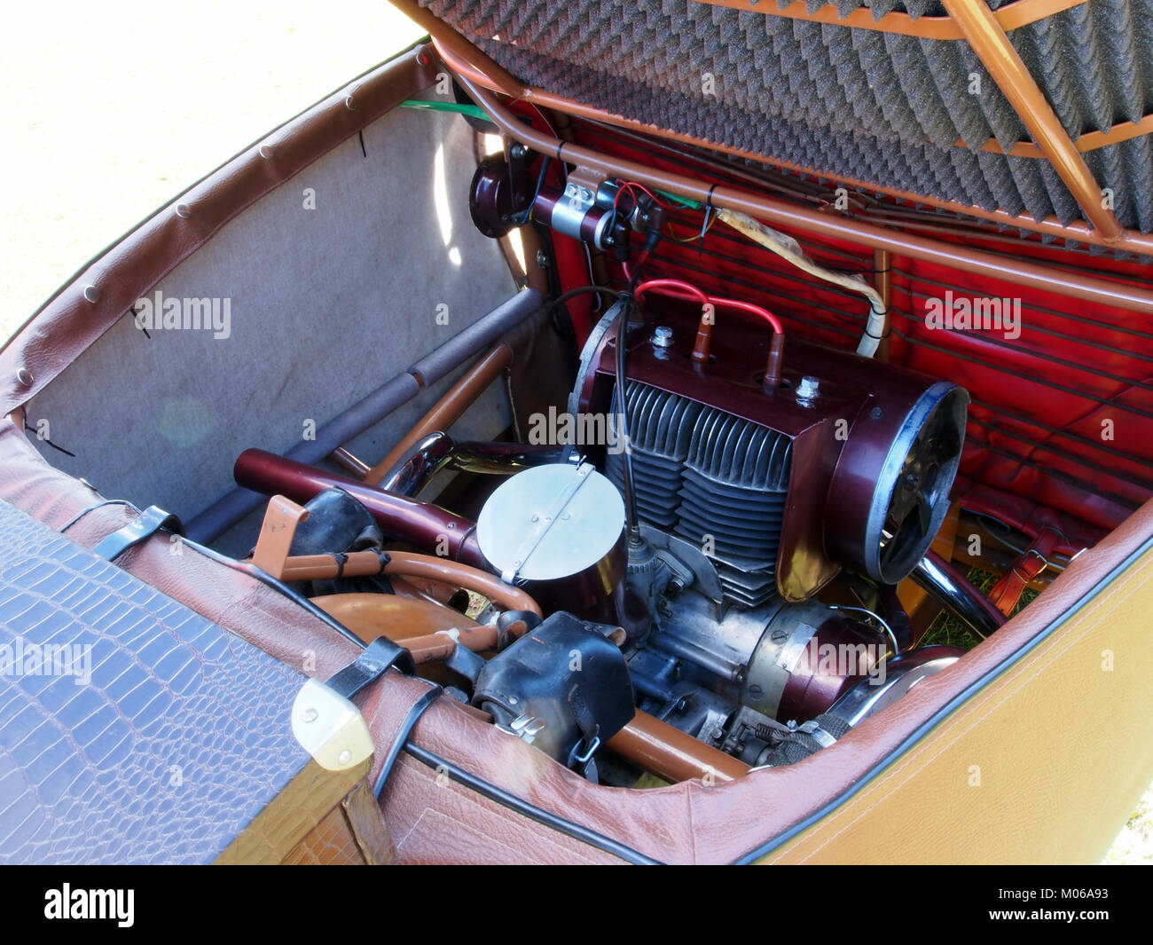 This image showcases a Brown Velorex engine, a part of the Velorex ...