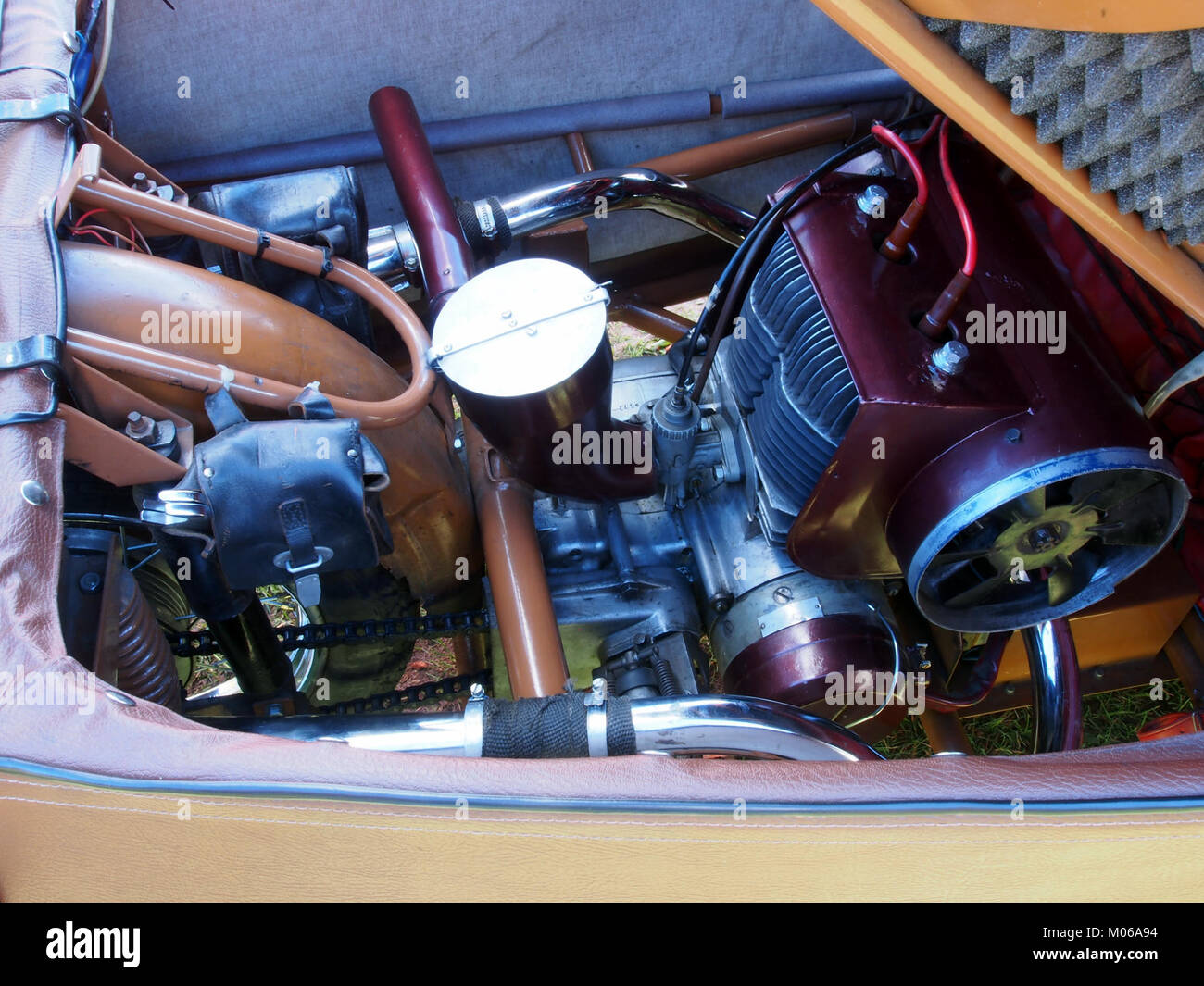 Brown Velorex engine pic3 Stock Photo - Alamy
