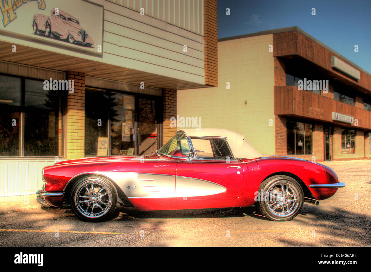 This image represents the design or blueprint of a Corvette model ...