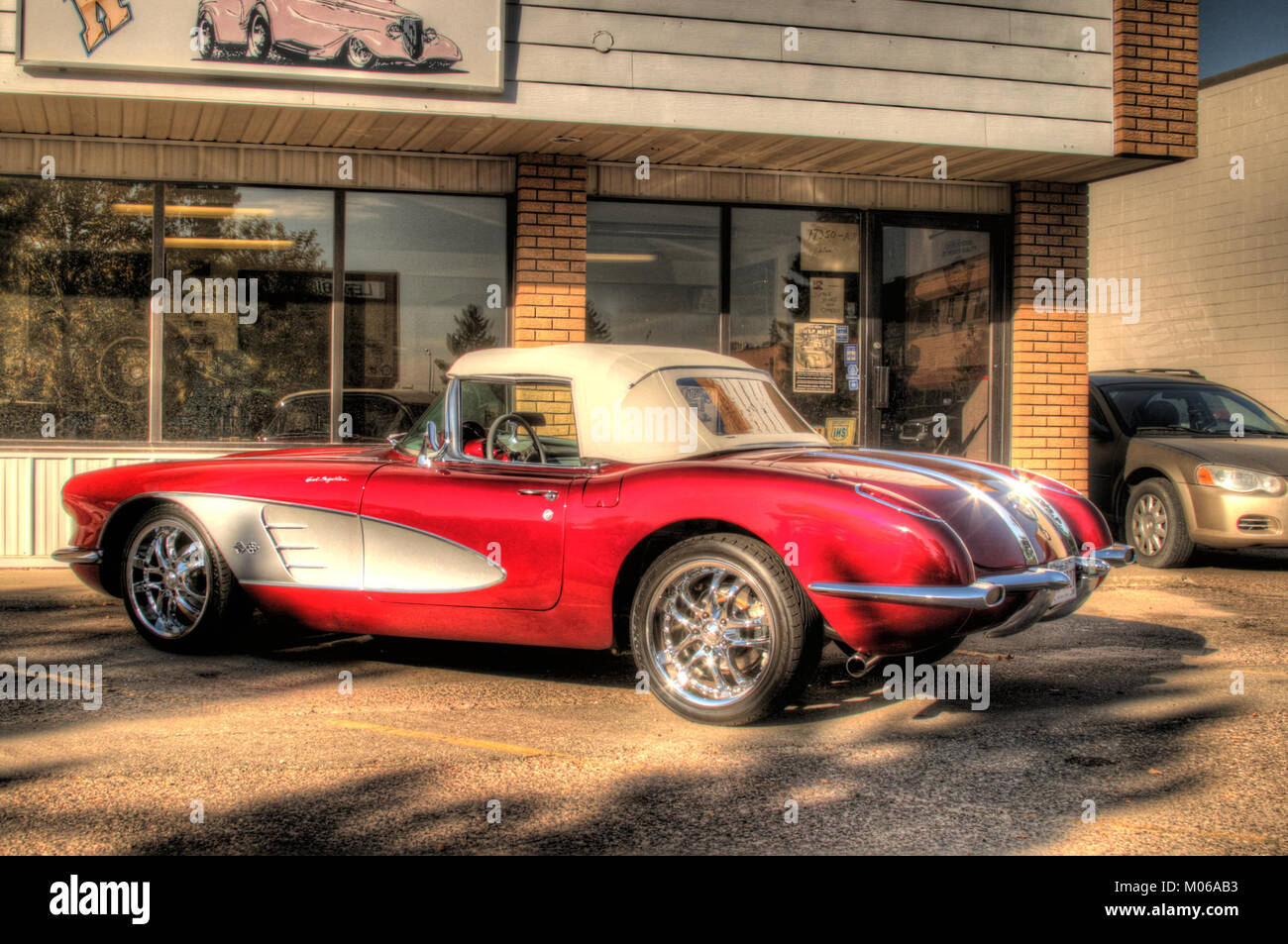 This C1 Corvette design illustrates mid-20th-century American sports ...