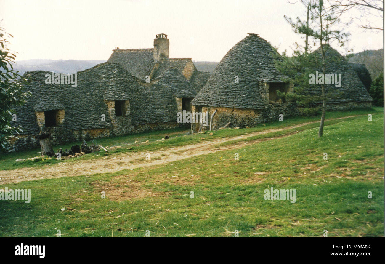 This photograph captures the Cabanes du Breuil in 1985, offering a ...