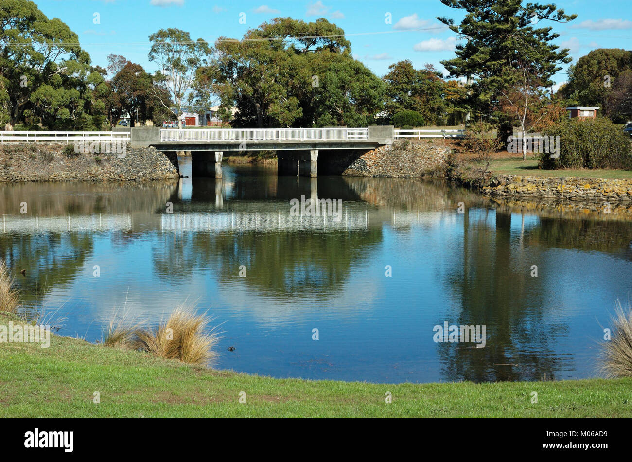 The Camp Creek Bridge in Wynyard, Australia, photographed within its ...