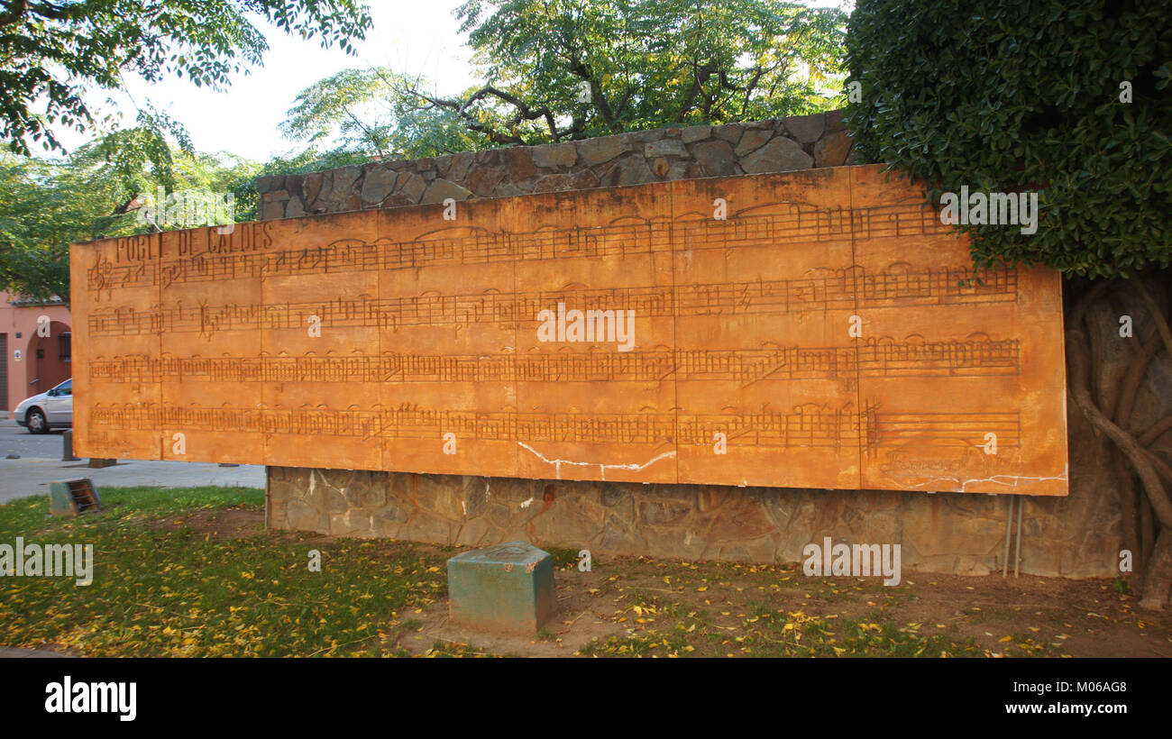 This memorial, located in Caldes de Malavella, honors Francesc Mas i ...