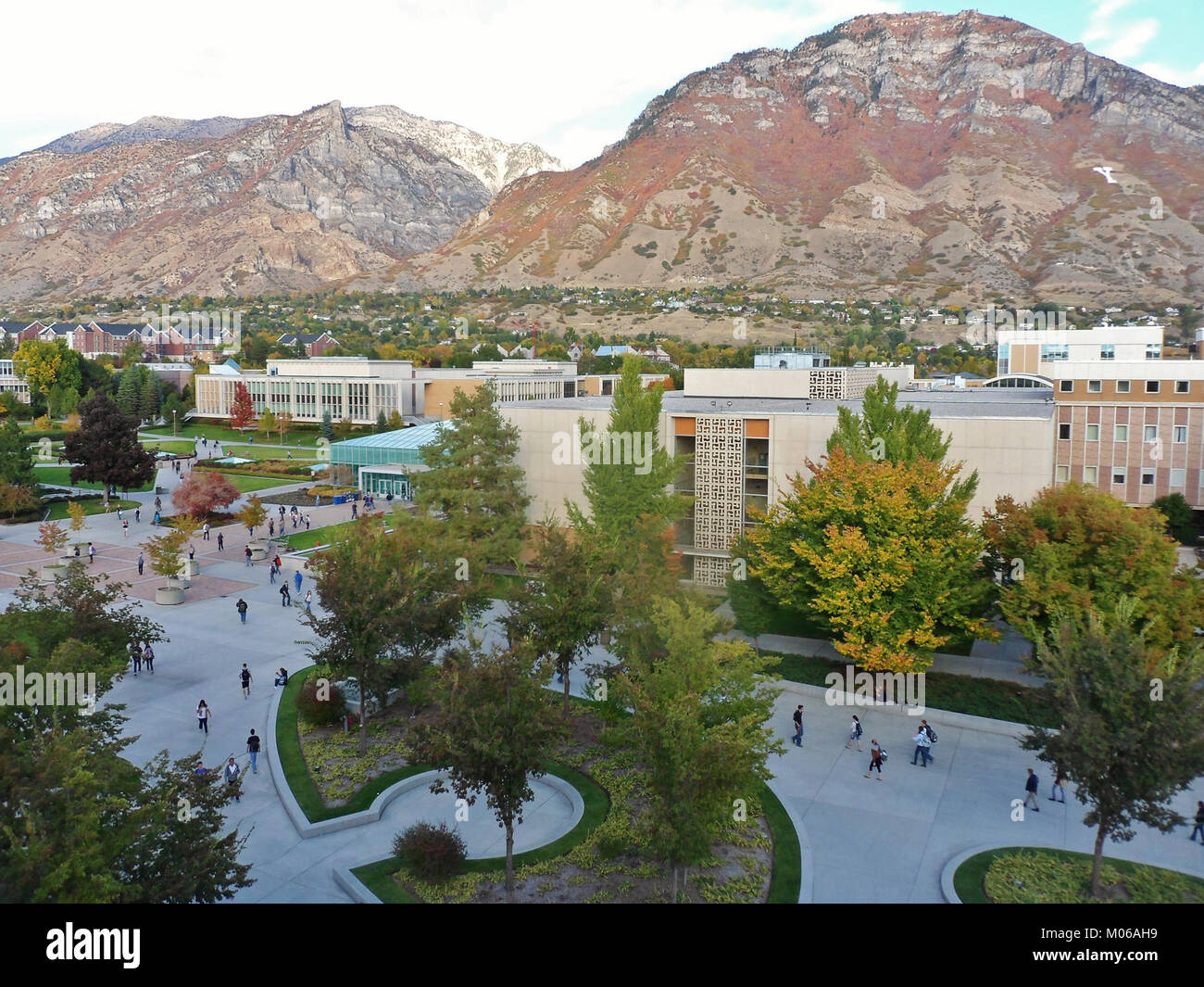 A panoramic view from Brigham Young University (BYU), showcasing the ...