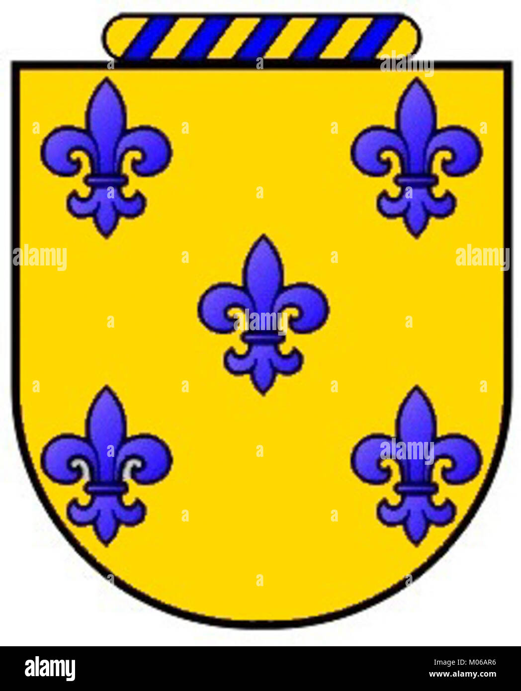 This coat of arms, known as Brasao Gomes, represents heraldic symbols ...