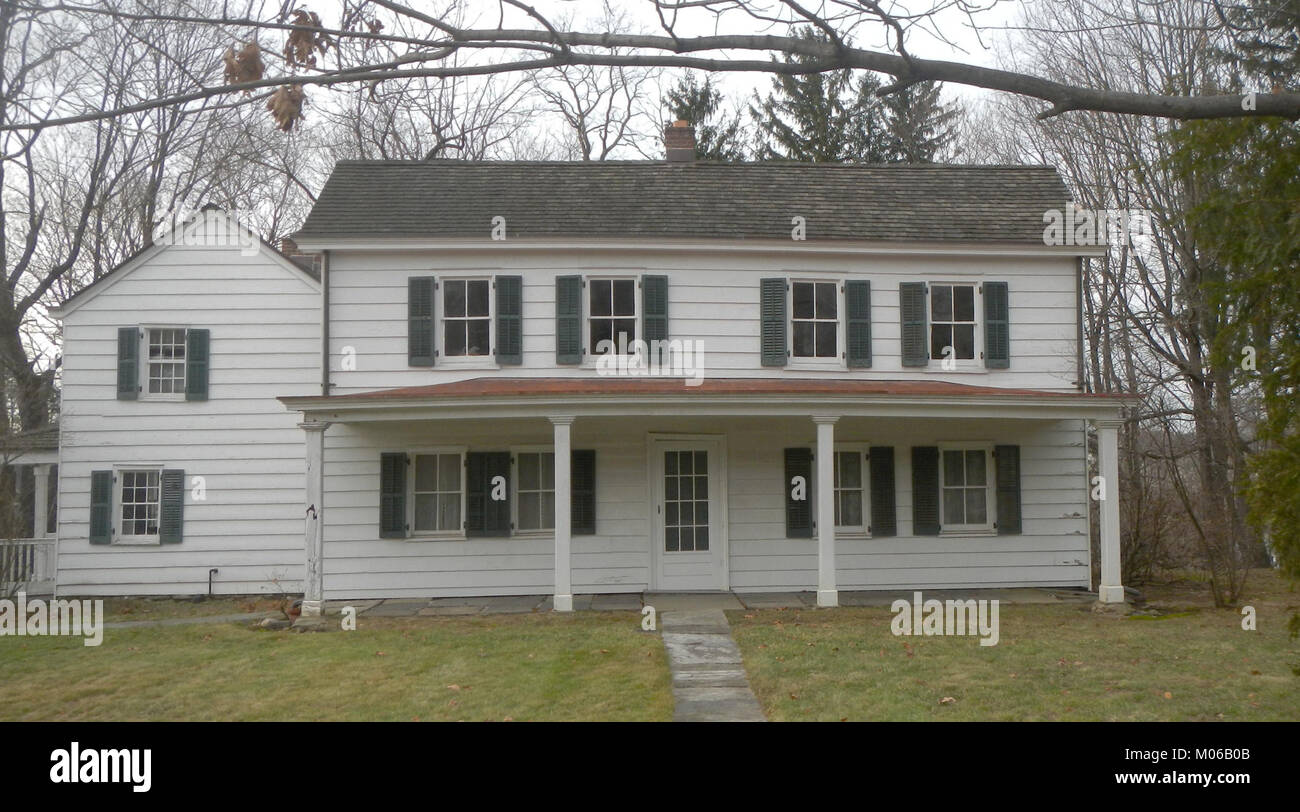 This photograph depicts the Caleb Hyatt House in the east under a ...