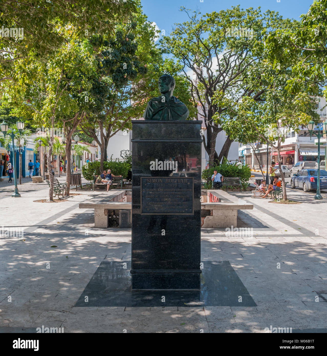 This bust depicts Simon Bolivar, known as 'The Liberator' for his role ...
