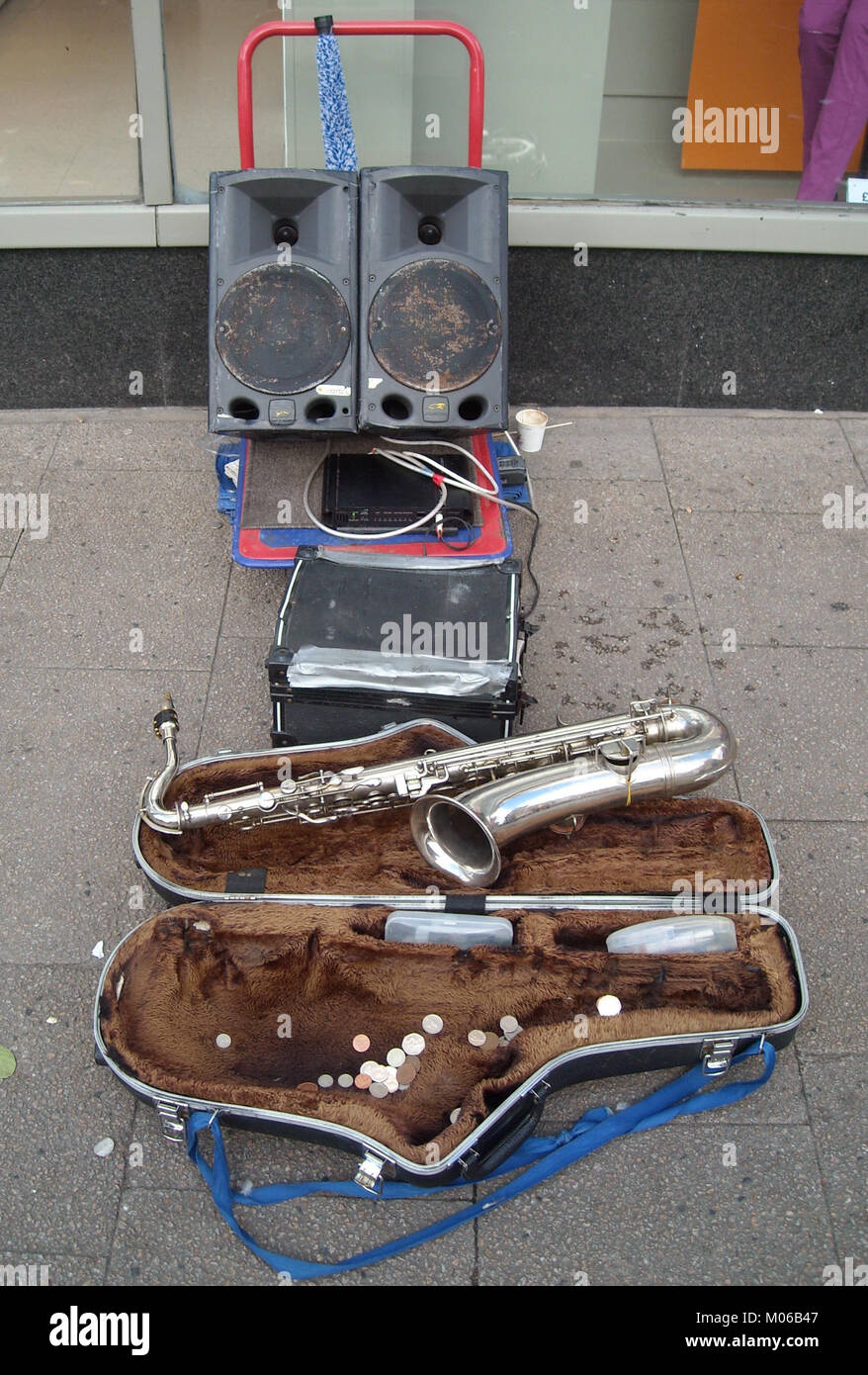 Busking equipment hi-res stock photography and images - Alamy