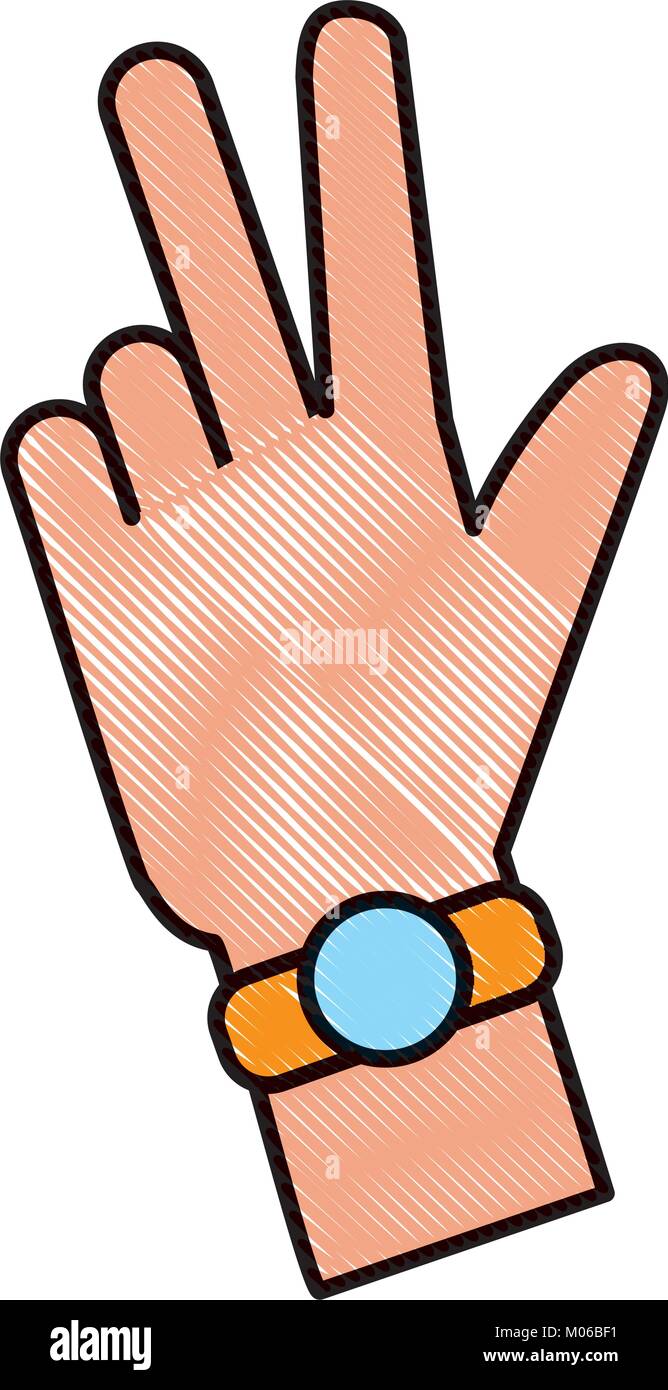 Number three hand symbol Stock Vector Image & Art - Alamy