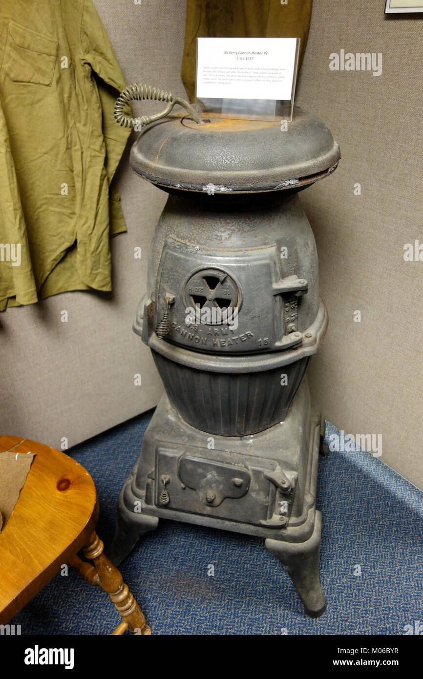 Cannon Heater No. 2 was a portable heating device used by the US Army ...