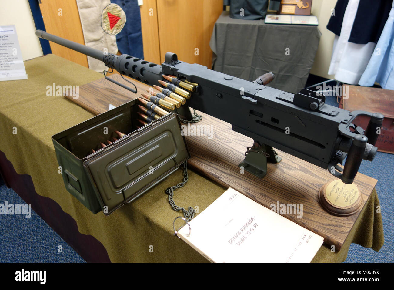 Browning Model M2HB, World War II - Fort Devens Museum - DSC07114 Stock ...