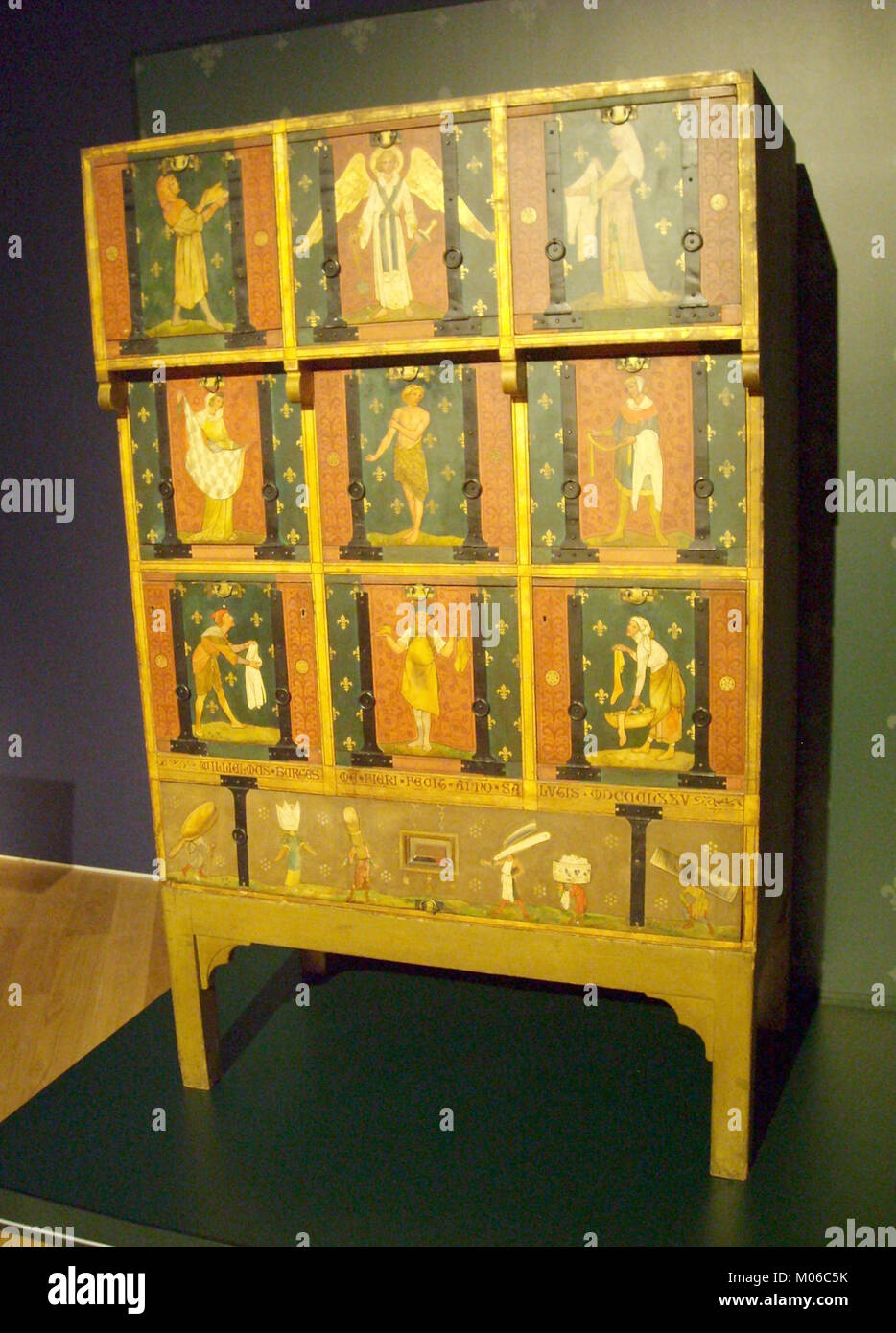 This wardrobe, designed by Burges, is a notable example of fine ...