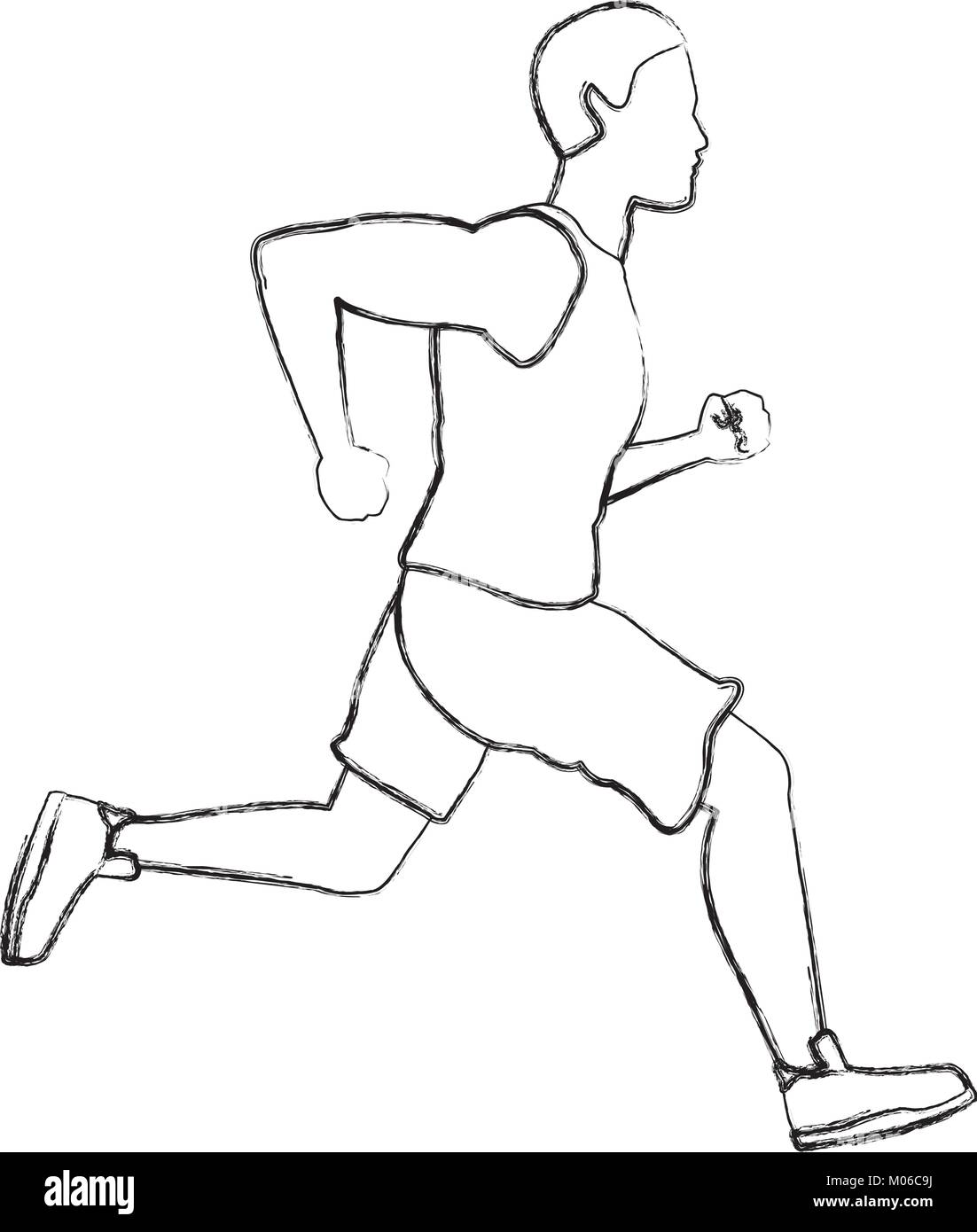 Fitness man running Stock Vector Image & Art - Alamy