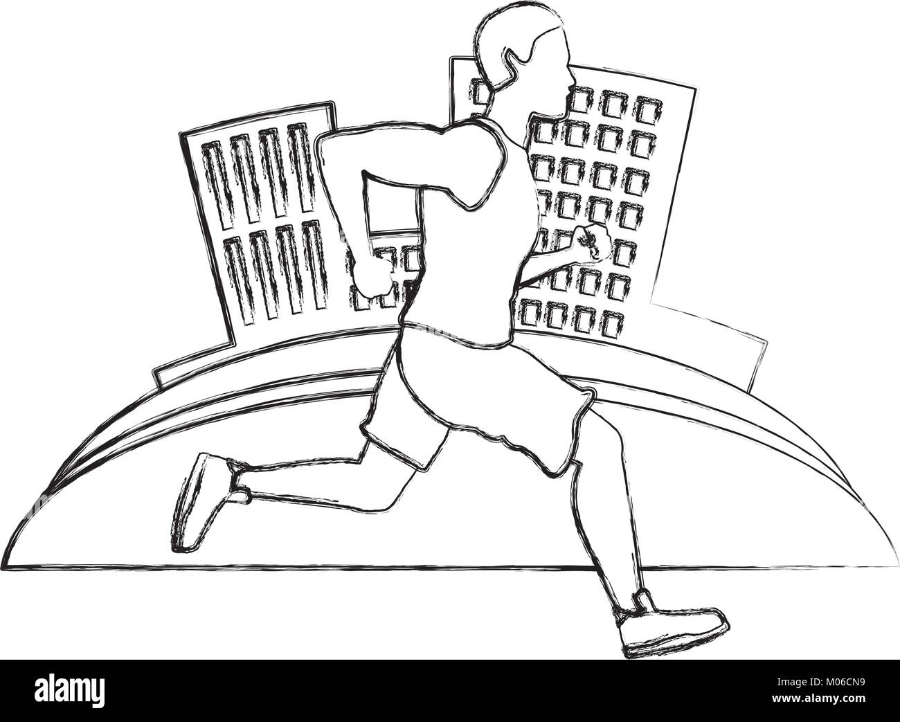 City runner Cut Out Stock Images & Pictures - Alamy