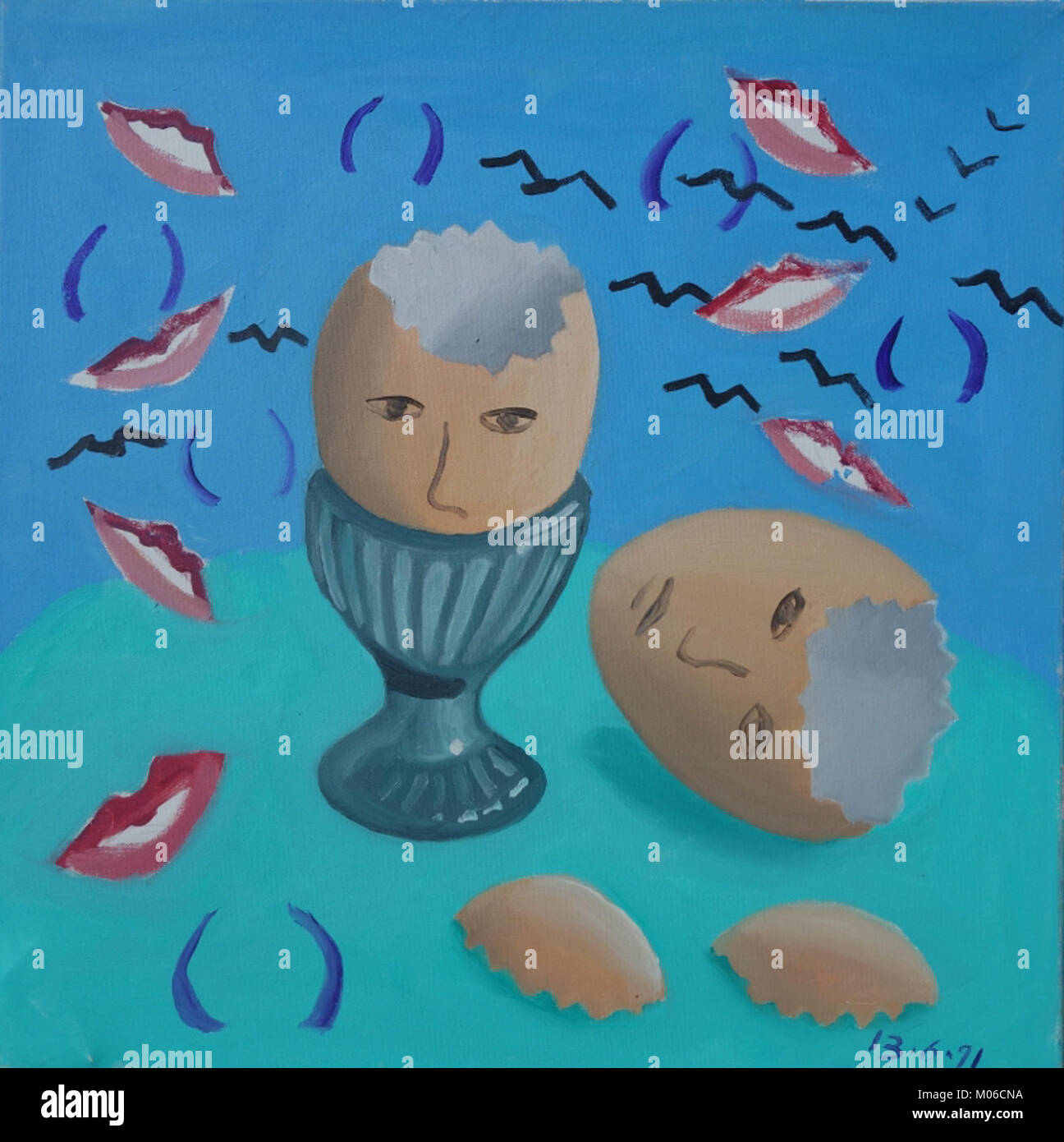 Bryan Charnley's 'Self Portrait' is an emotionally intense depiction ...