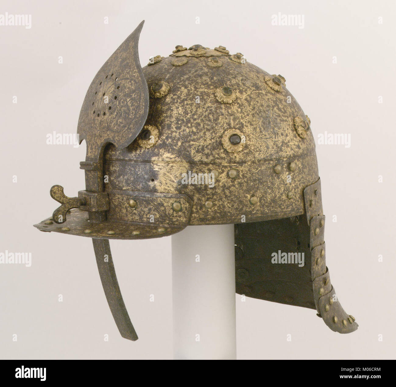 This 16th-century burgonet helmet combines European and Middle Eastern ...