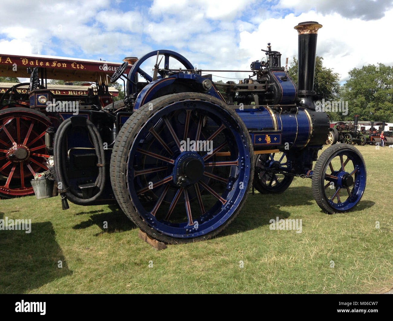 A Burrell traction engine named 'Stanley Monarch,' used for ...
