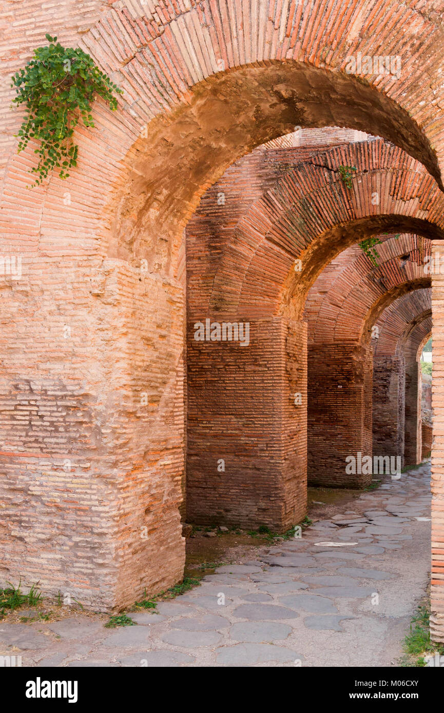 These brick arches, located at the Roman Forum in Rome, are an example ...