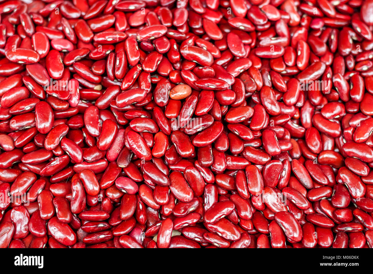 Close up red beans on a market, background Stock Photo - Alamy