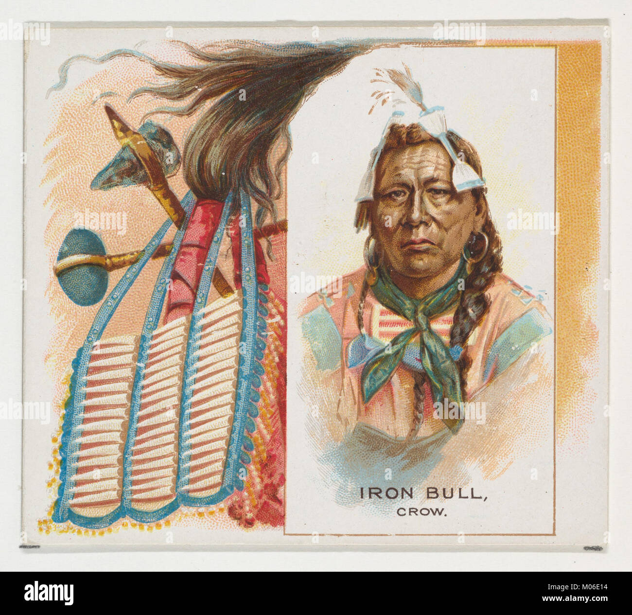 This card features an image of an Iron Bull, a Crow Nation leader, from ...