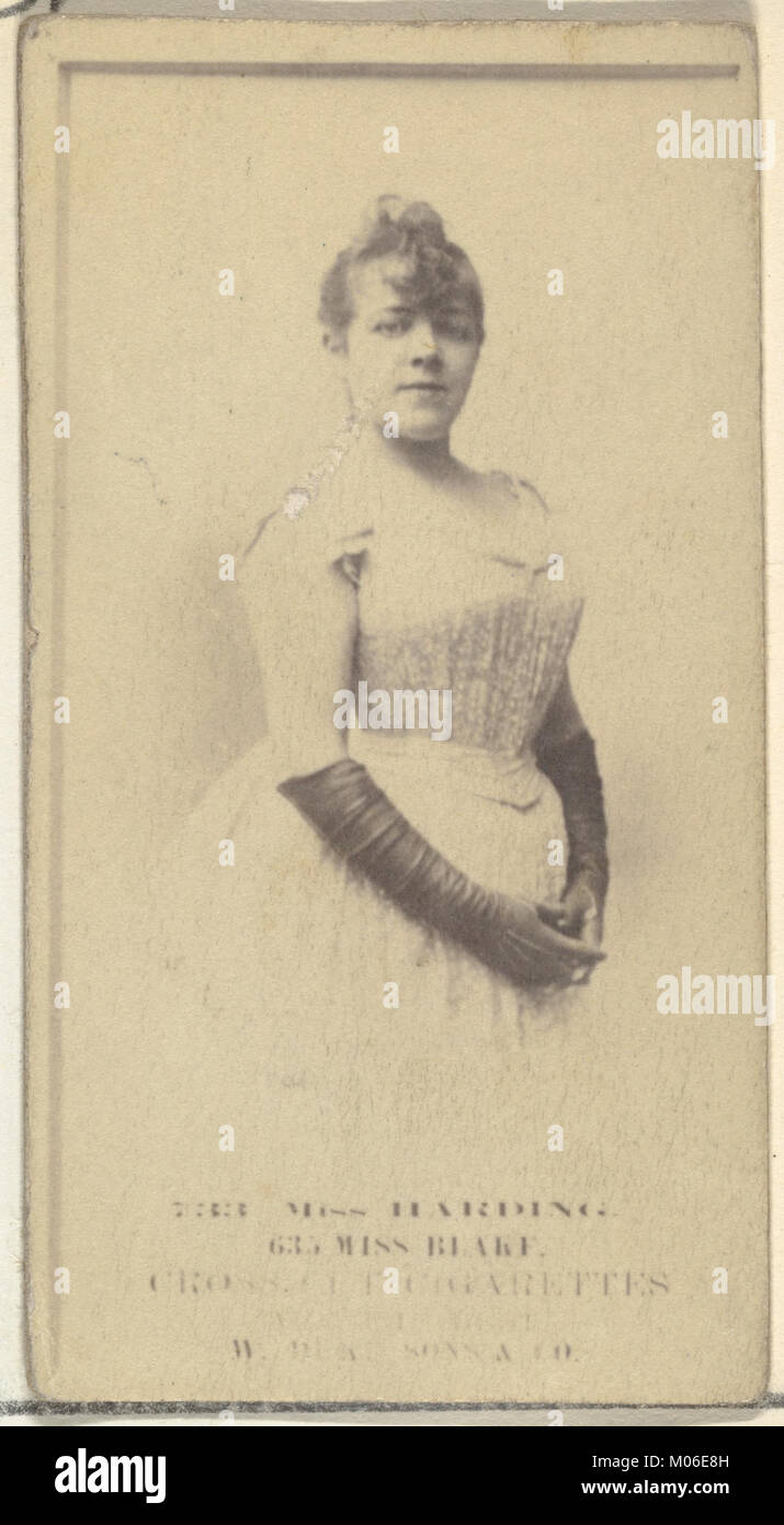Miss Harding card from the Actors and Actresses series N145-3 by Duke ...