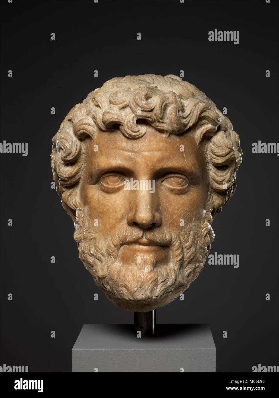 This marble portrait bust of Emperor Antoninus Pius captures the ...