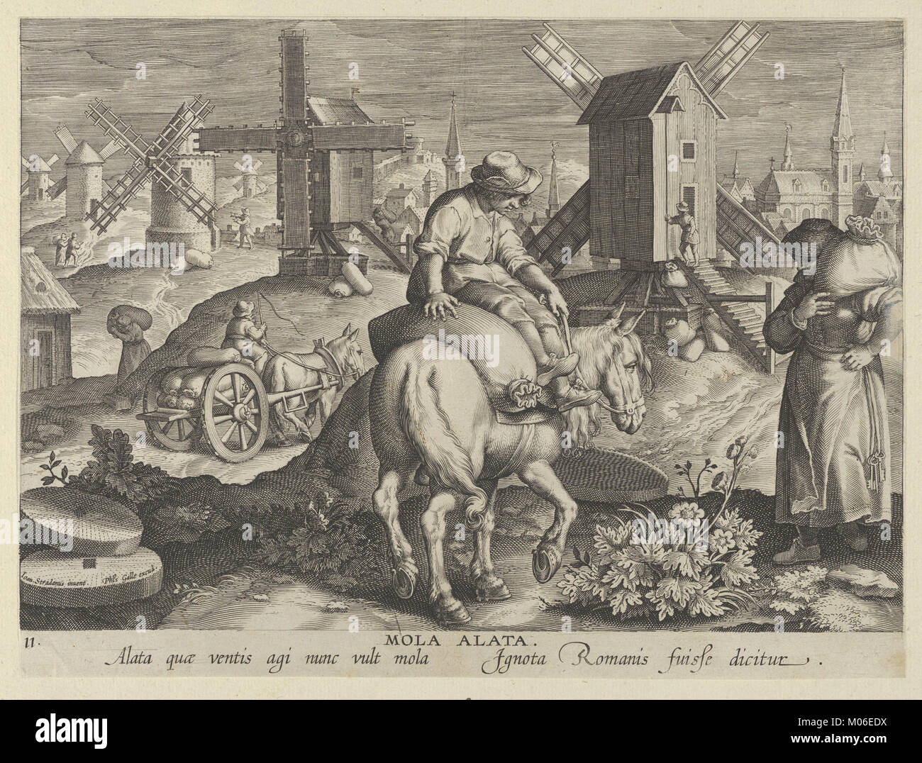The plate from New Inventions of Modern Times shows the invention of ...