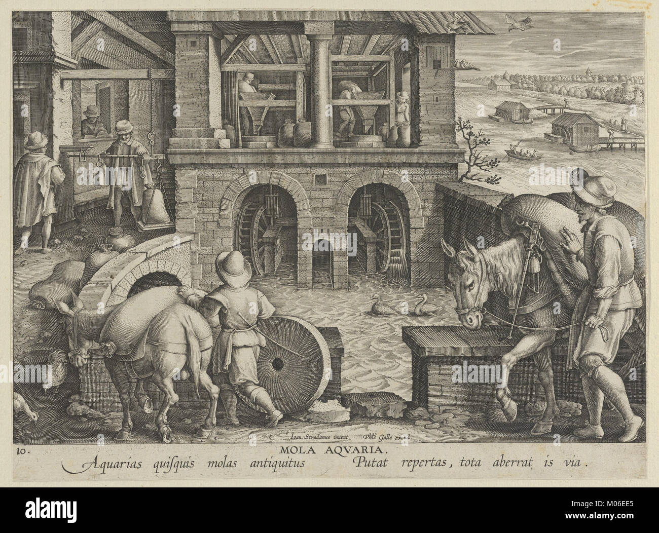 This engraving from the series 'Nova Reperta' illustrates the invention ...