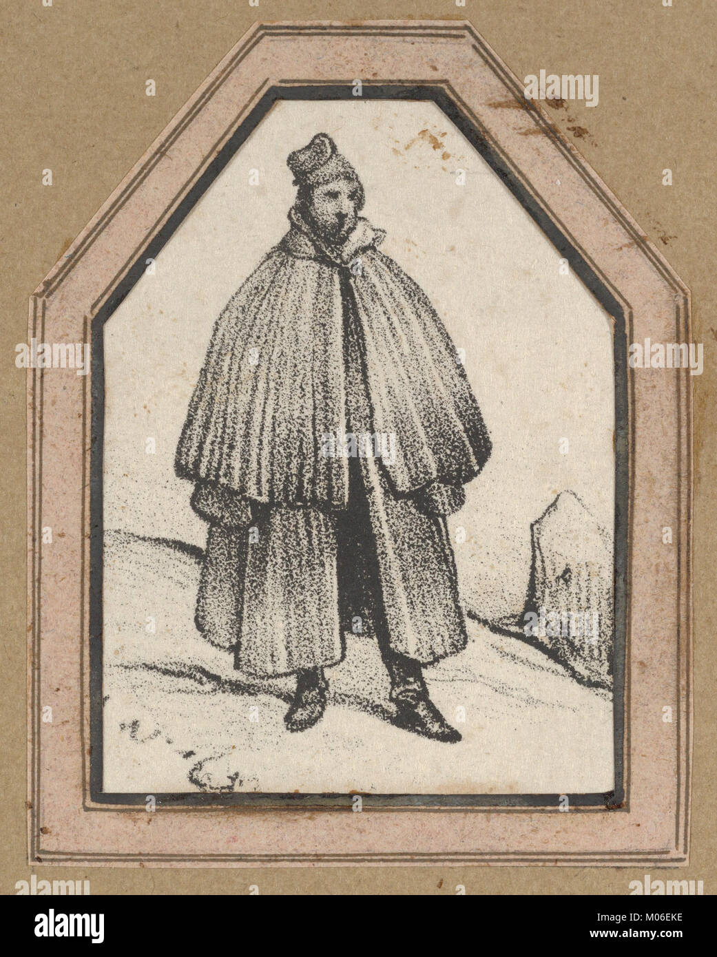 Man wearing a cape MET DP841208 Stock Photo - Alamy