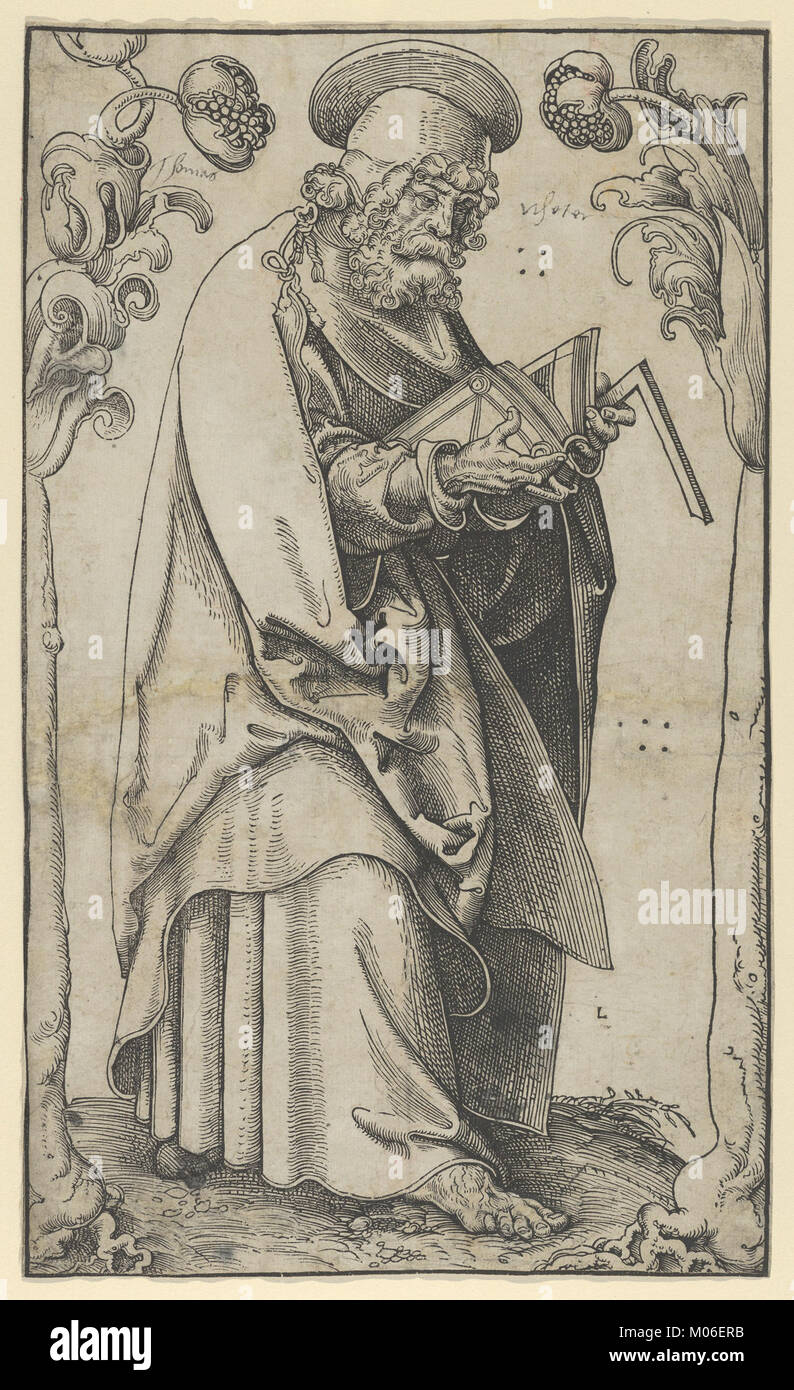 This painting depicts Matthew, an Apostle, from the series 'Christ, the ...