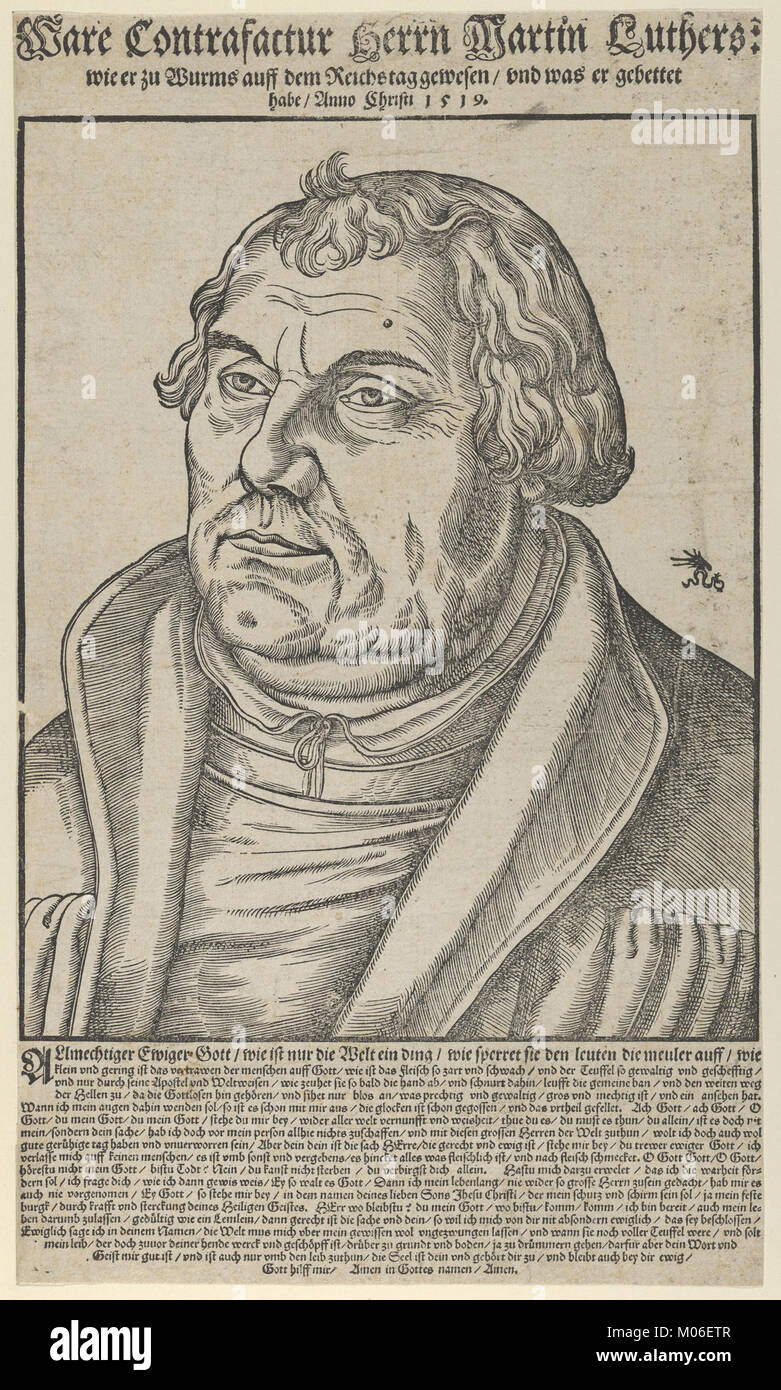 This bust of Martin Luther represents the influential figure in the ...