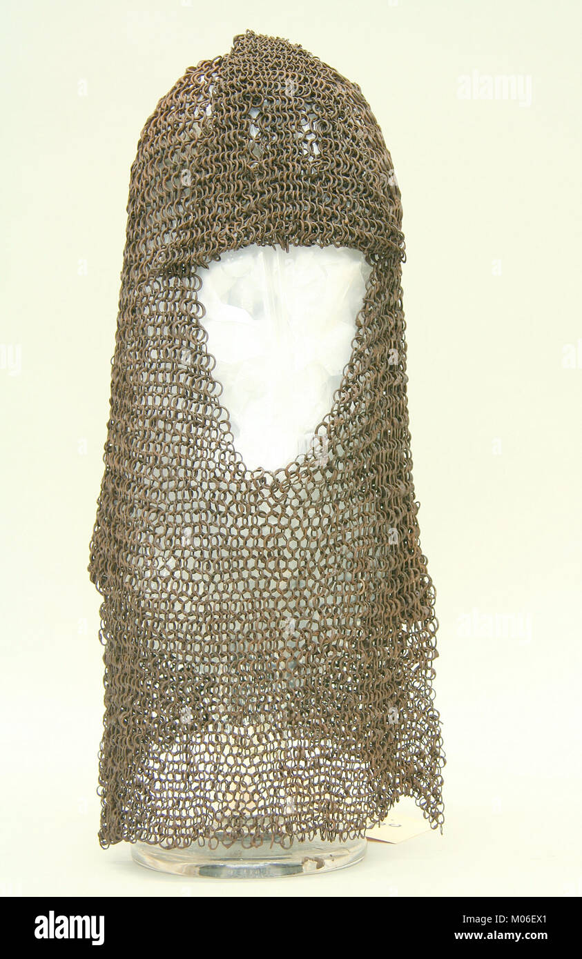 This medieval mail hood and one-piece suit, part of the MET collection ...