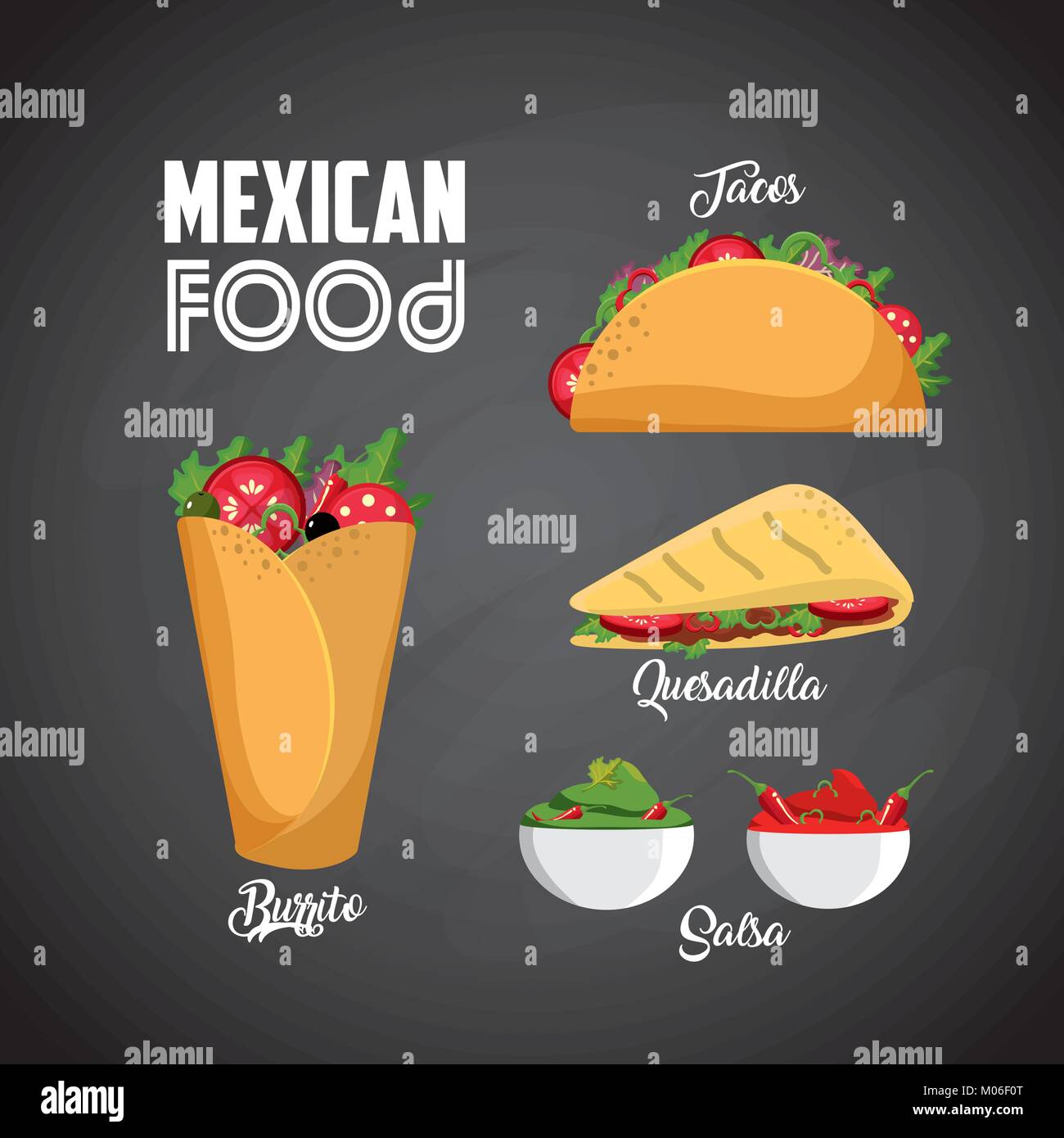 Mexican food design Stock Vector Image & Art - Alamy