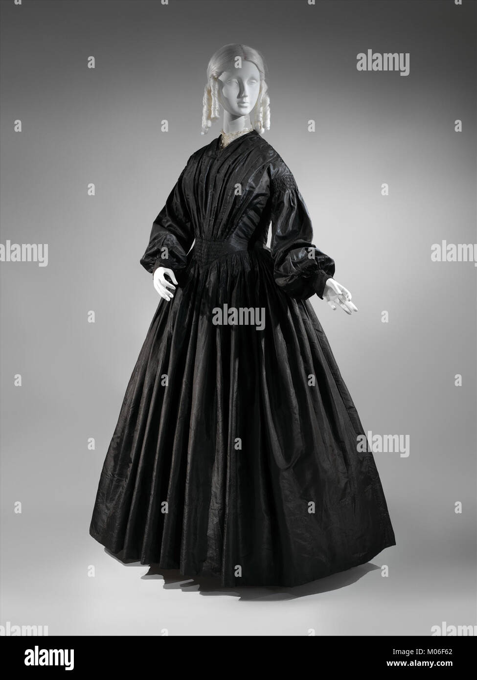 This mourning dress, part of the Metropolitan Museum of Art's ...