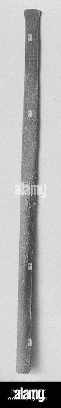 This inscribed chisel was found in the foundation deposit of Hatshepsut ...