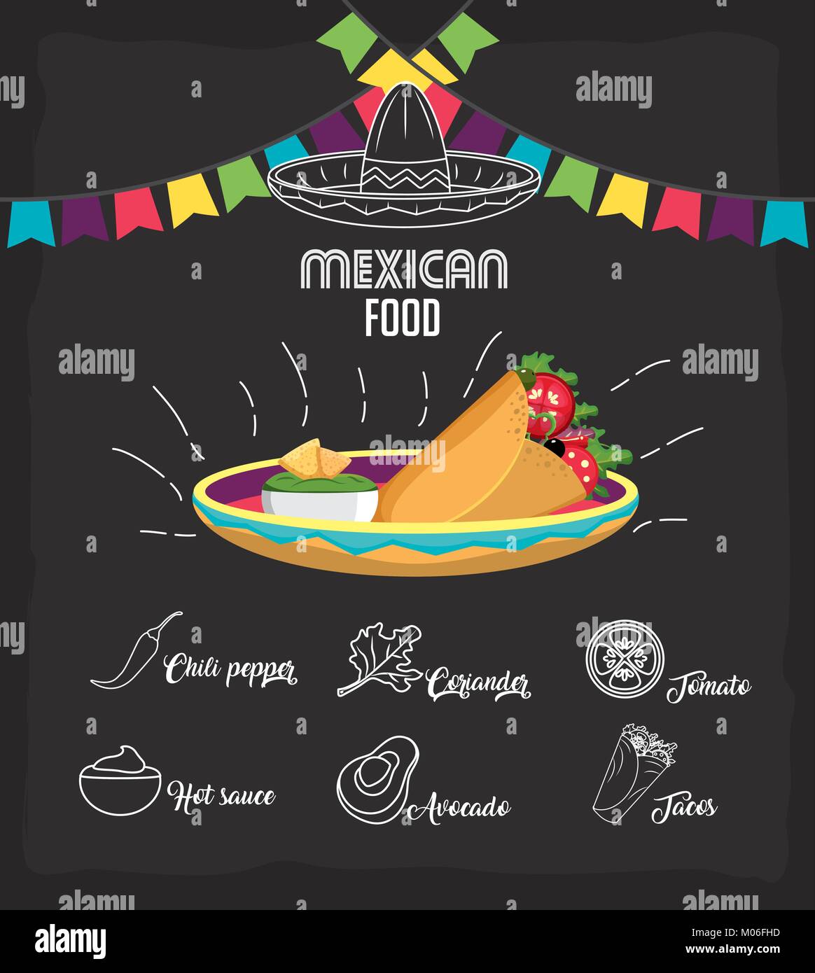Mexican food design Stock Vector Image & Art - Alamy