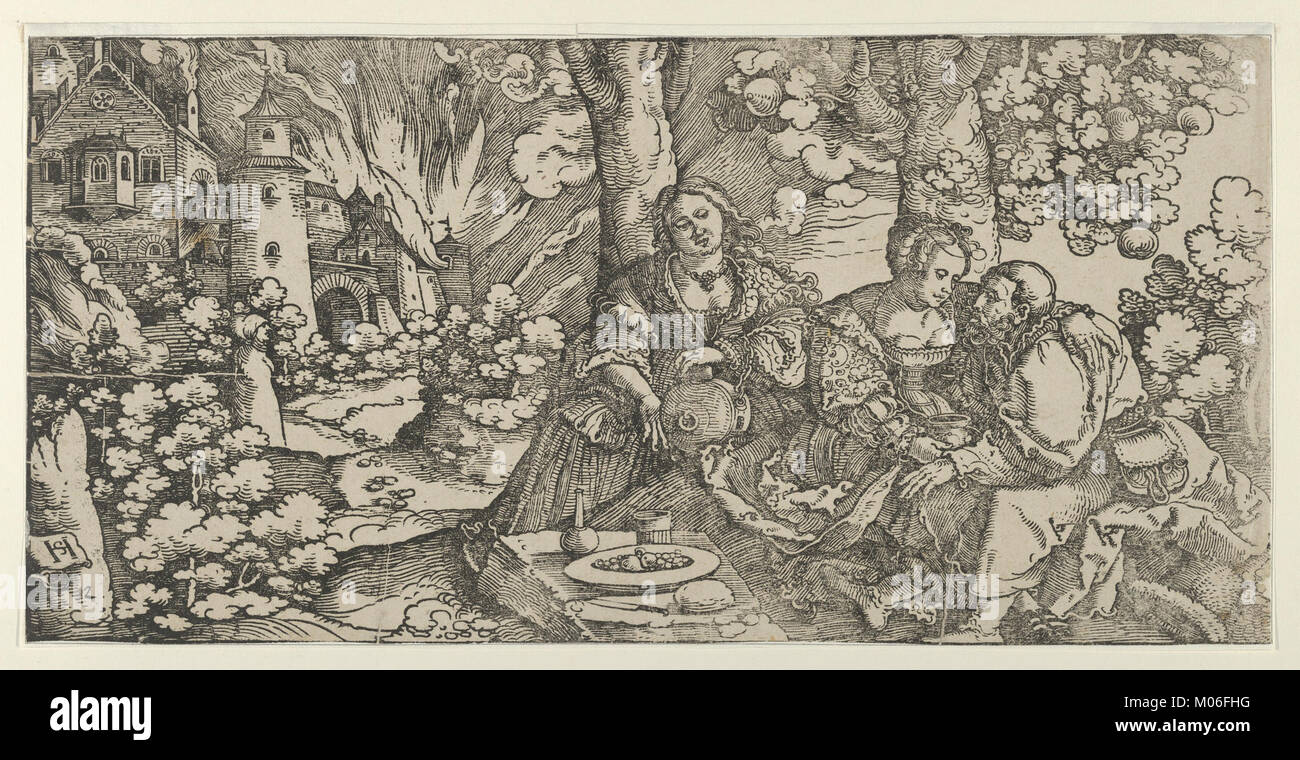 This artwork titled 'Loth and his Daughters' from The Metropolitan ...