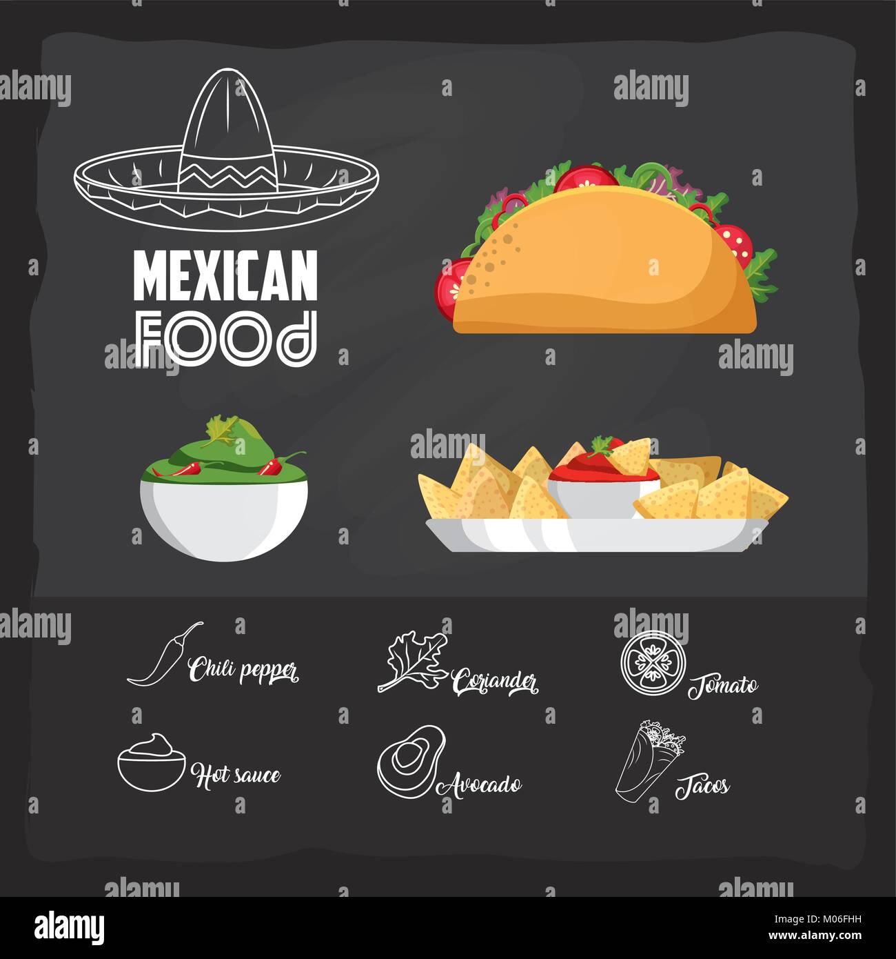 Mexican food design Stock Vector Image & Art - Alamy