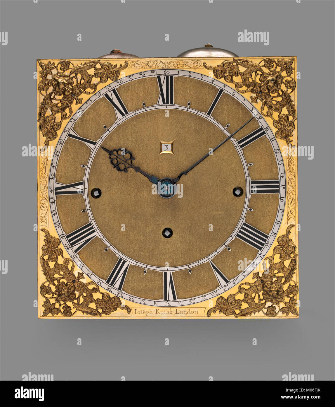 Longcase clock with built-in calendar, 18th century, demonstrating craftsmanship, mechanical ...