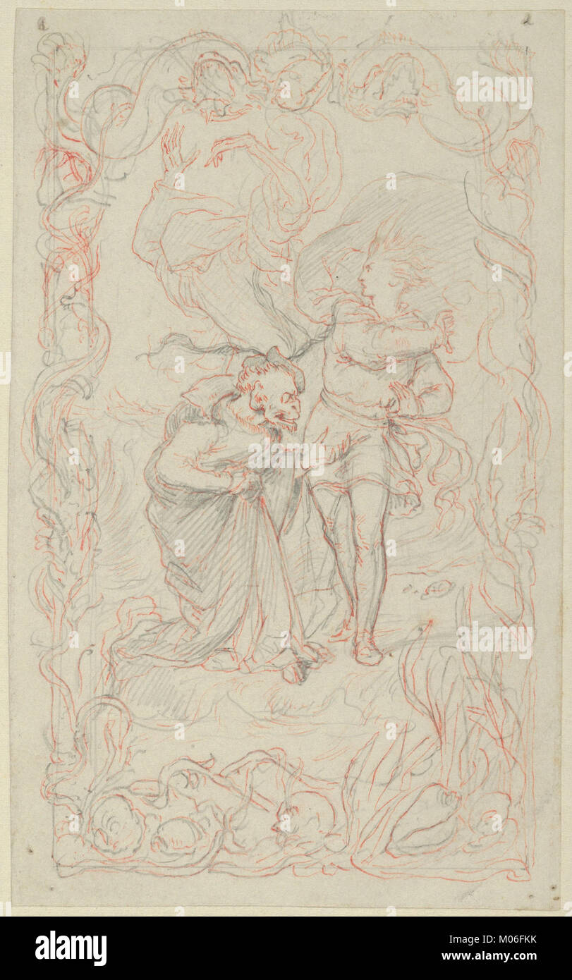 This illustration from Shakespeare's play The Tempest depicts key ...