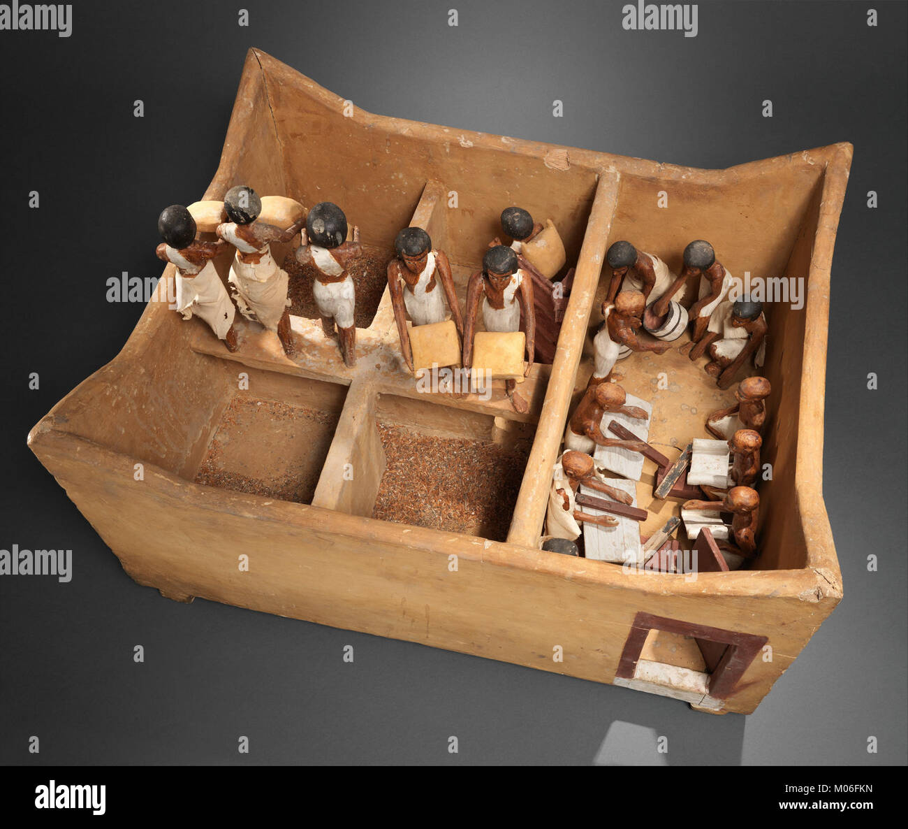 This model of a granary features scribes and depicts the administrative ...