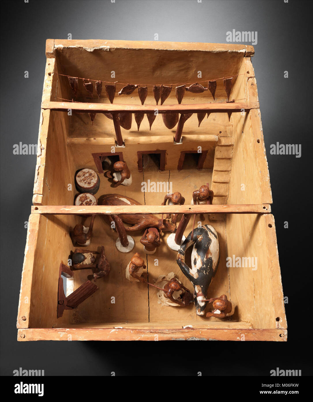 This model represents a slaughterhouse, illustrating the architectural ...