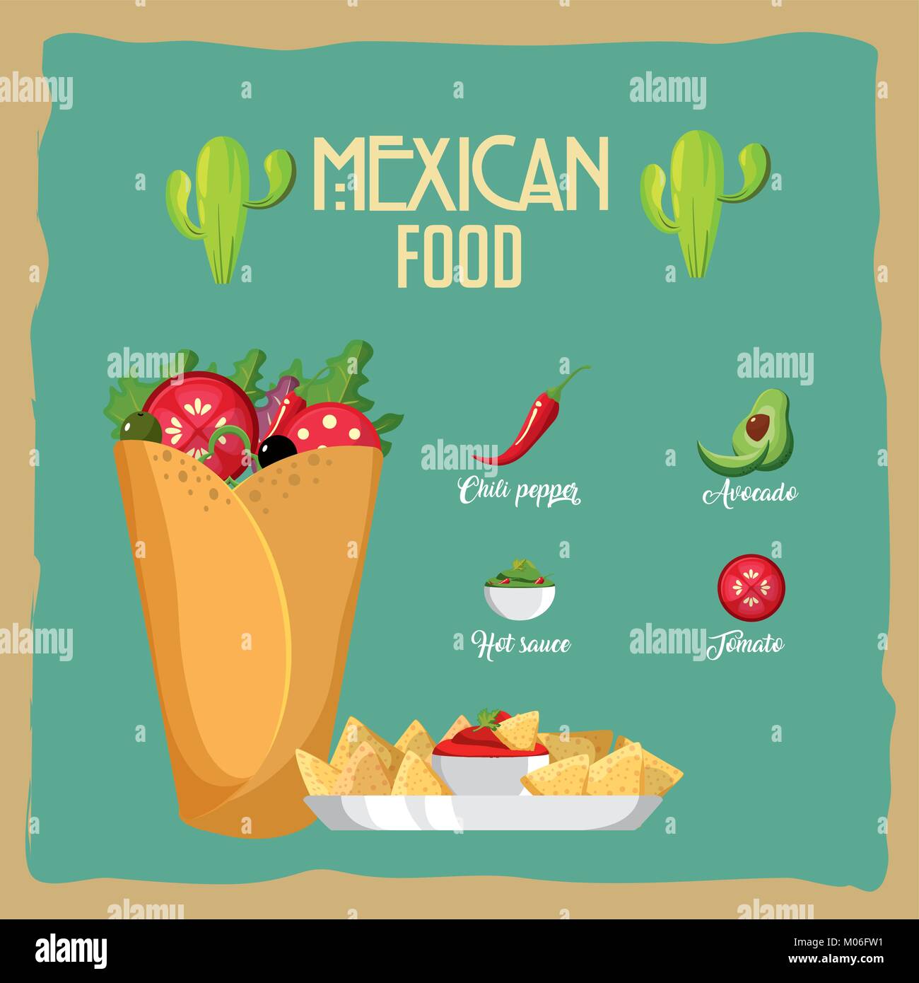 Mexican food design Stock Vector Image & Art - Alamy