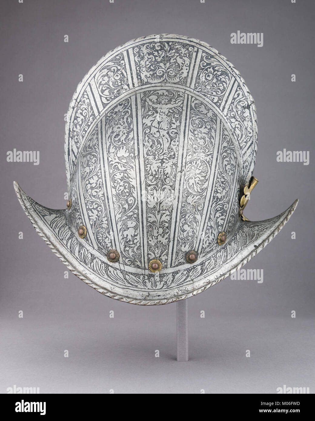 This morion, a type of helmet worn in the 16th and 17th centuries ...