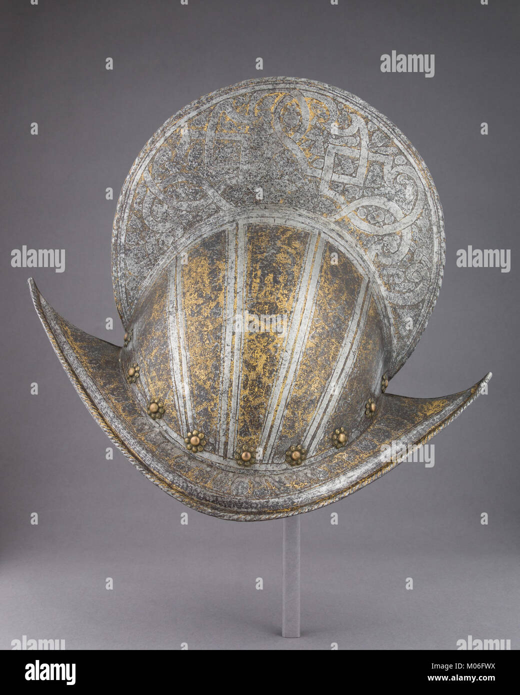 The 16th-century morion helmet provides full head protection in battle ...