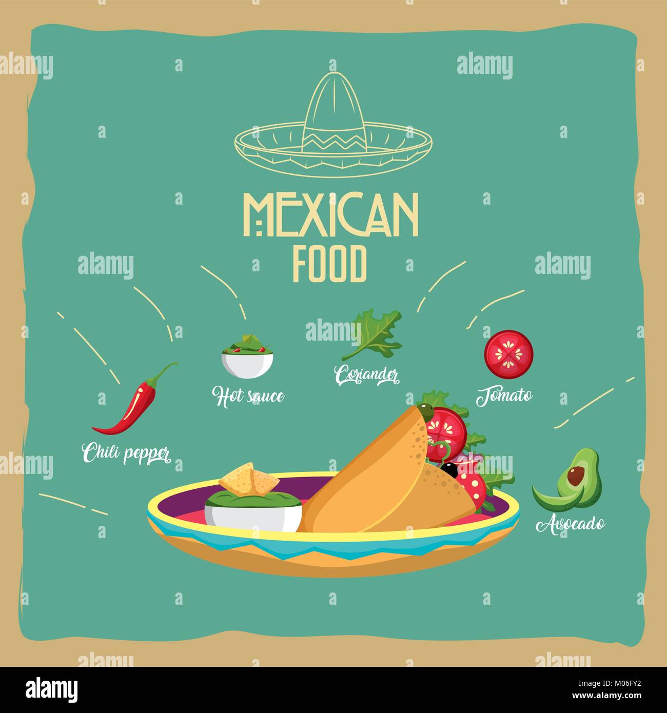 Mexican food design Stock Vector Image & Art - Alamy