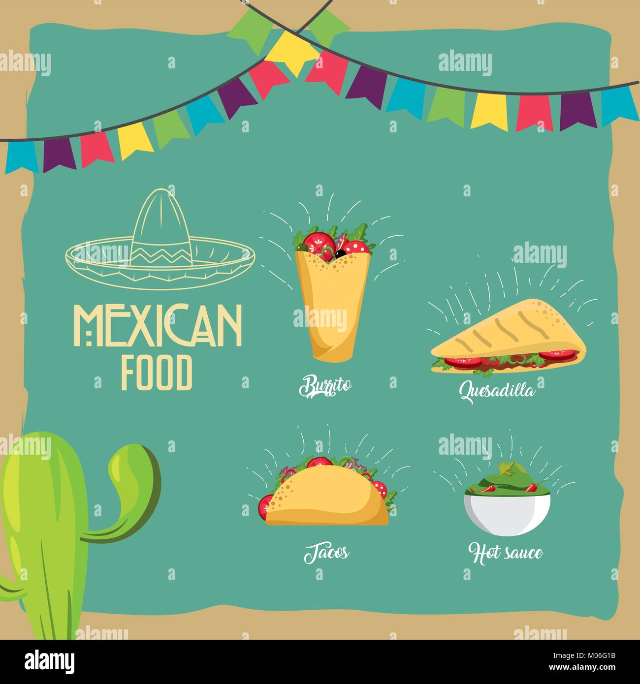 Mexican food design Stock Vector Image & Art - Alamy