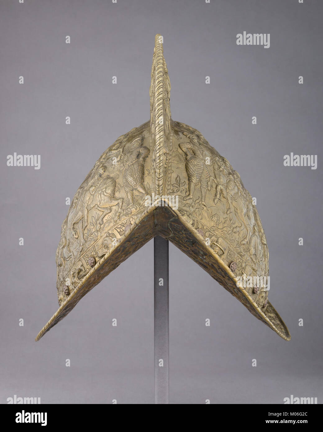 This Renaissance-era morion helmet displays distinct design and ...